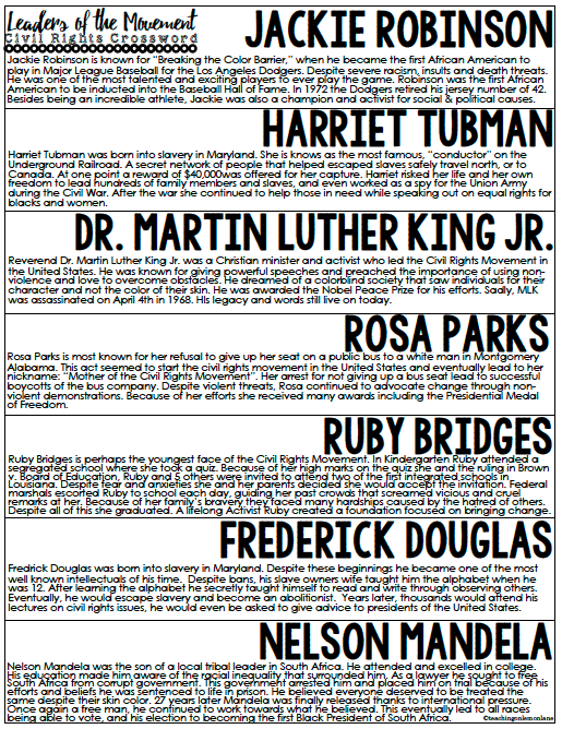 Black History Month Activities