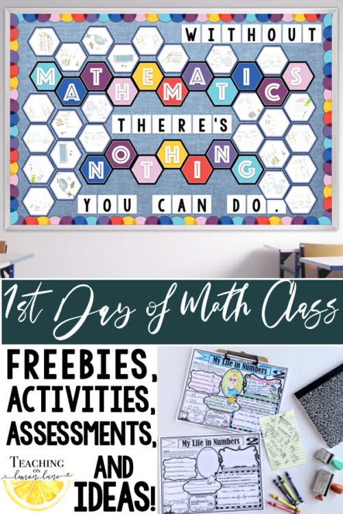 Activities, Assessments, and Ideas for The First Day of Math Class