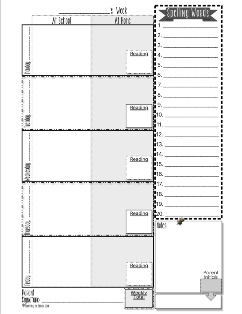 The Student Planner, Daily Math &ELA Workbook Every 5th Grade Teacher Needs