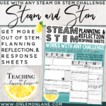 STEM | STEAM Planning and Reflection Sheets for any Challenge