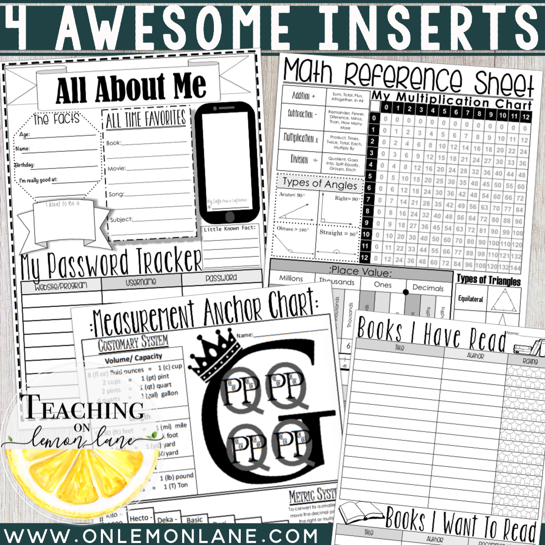 The Student Planner, Daily Math &ELA Workbook Every 5th Grade Teacher Needs