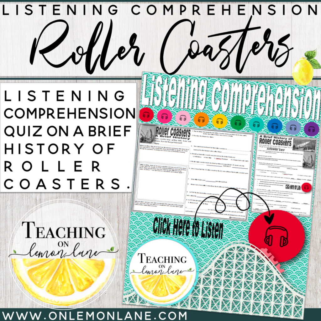 Listening Comprehension / Listening Skills / Listening Centers: Roller ...