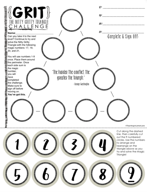 Free Grit & Growth Mindset Challenge: The Nitty Gritty Bewilderer