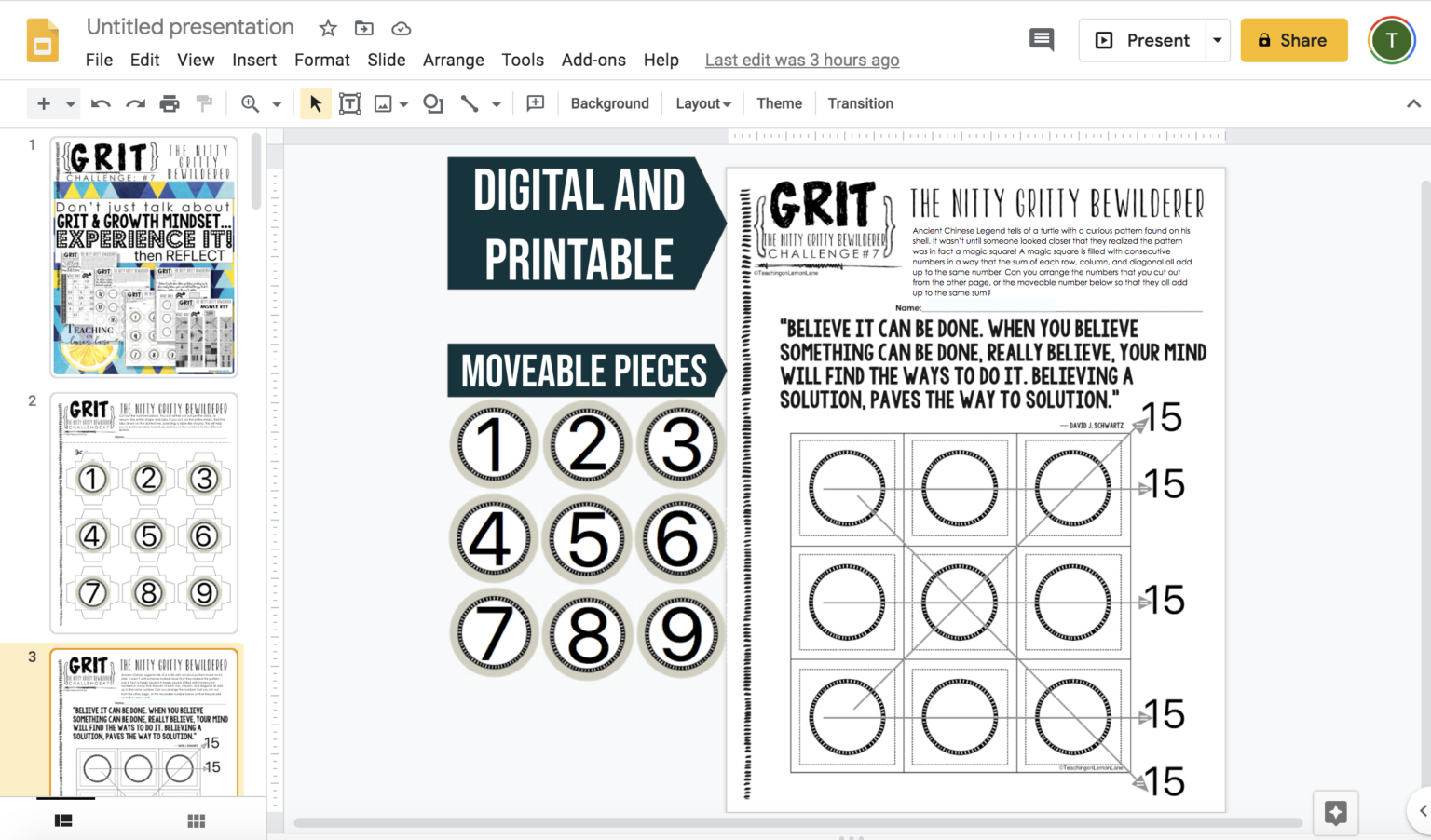 Free Grit & Growth Mindset Challenge: The Nitty Gritty Bewilderer