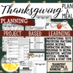 Plan a Thanksgiving Dinner Project Based Learning Activity