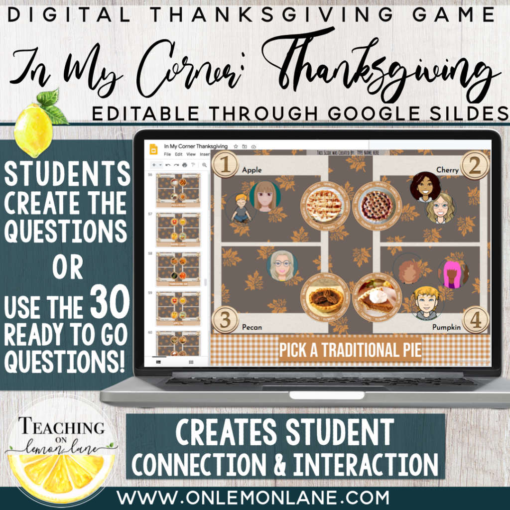 My Favorite Thanksgiving Activities for The Classroom During November ...