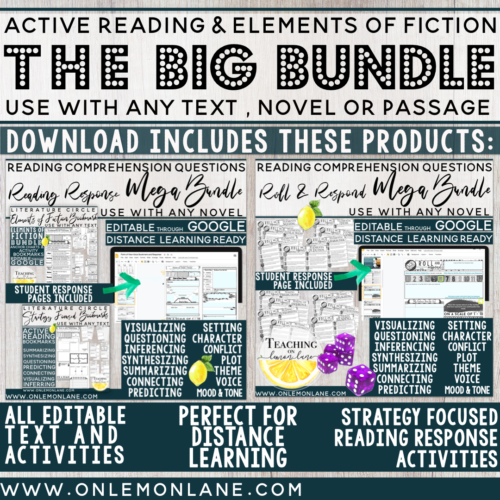 Strategy Focused Digital Reading Responses Perfect for Distance ...