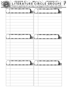 How to Set Up Literature Circles in the Upper Grade Classroom