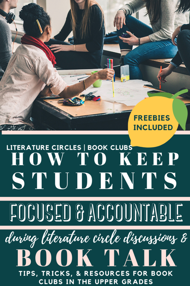 Steps for Effective & Engaging Literature Circles in the Upper Grades ...