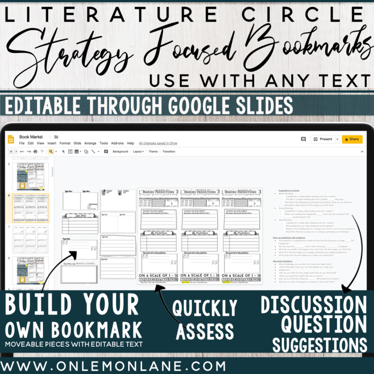 How to Get MORE Out of Literature Circles with Weekly Assignments ...