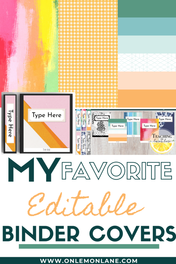 Organize Your Classroom | Life with Editable Binder Covers & Spines
