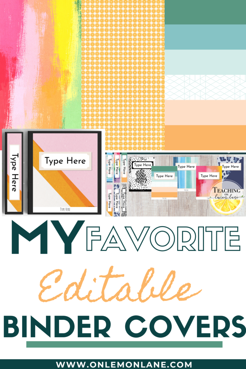 Organize Your Classroom | Life with Editable Binder Covers & Spines