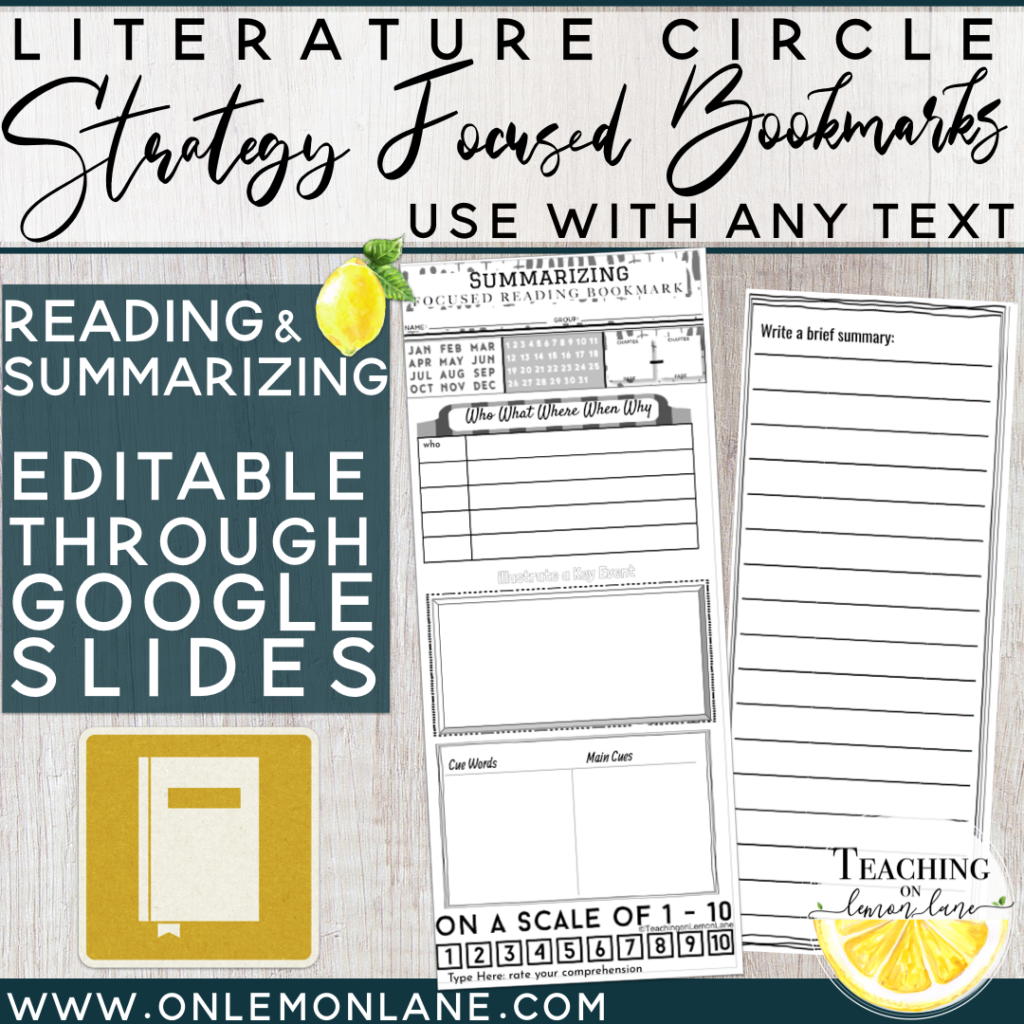 How to Get MORE Out of Literature Circles with Weekly Assignments ...