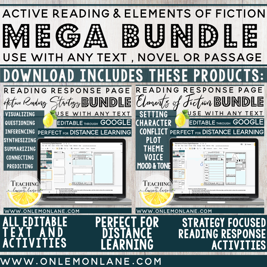 Strategy Focused Digital Reading Responses Perfect for Distance ...