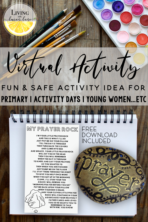 Free Prayer Rock Printable and Coloring Page