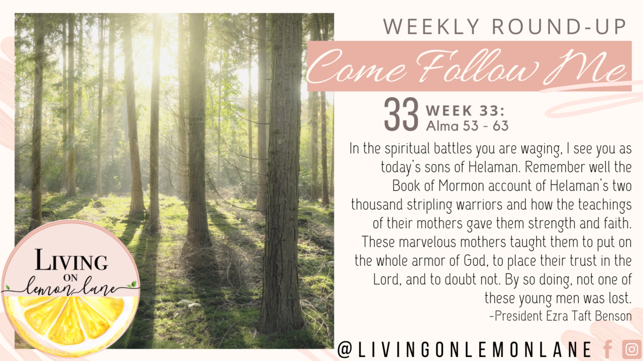 COME FOLLOW ME: BOOK OF MORMON-TEACHING IDEAS & RESOURCES | ALMA 53 – 63