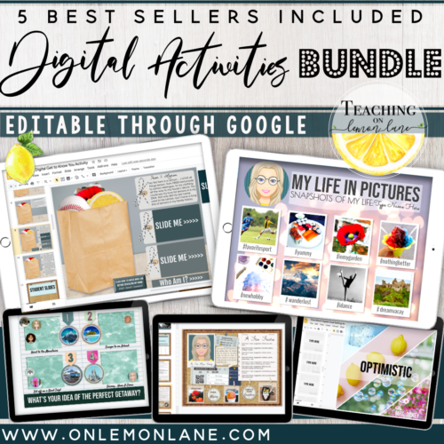 Digital Activities BUNDLE ( Perfect for Upper Grades includes 5 Best ...