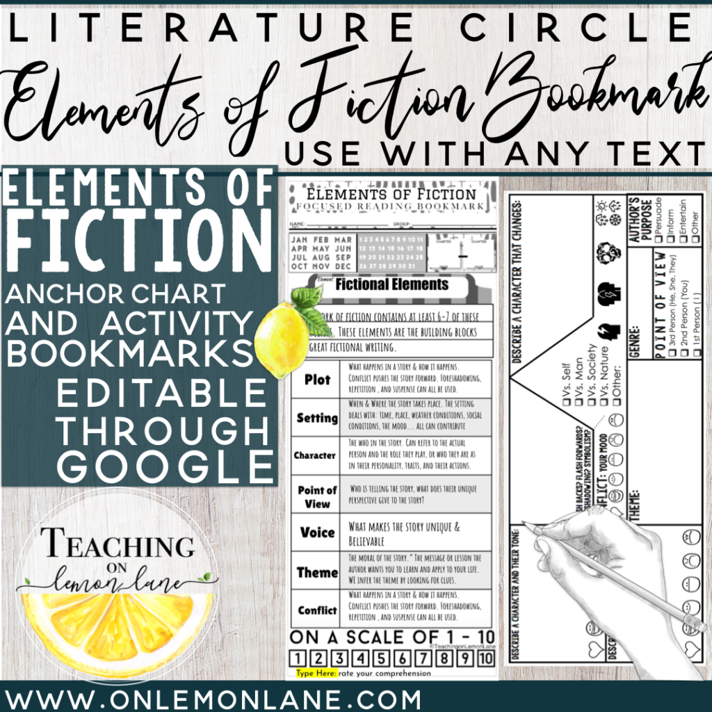 Elements of Fiction Reading Response – Distance Learning Any Text ...