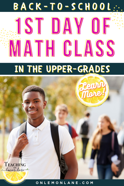 Favorite Activities for the First Day of Math in Middle School, Upper ...